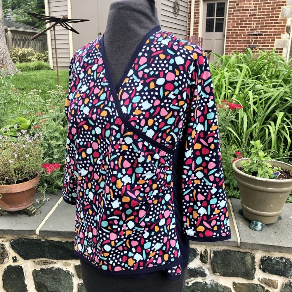 Confetti Surplice Knit Top - Fit For Art Patterns