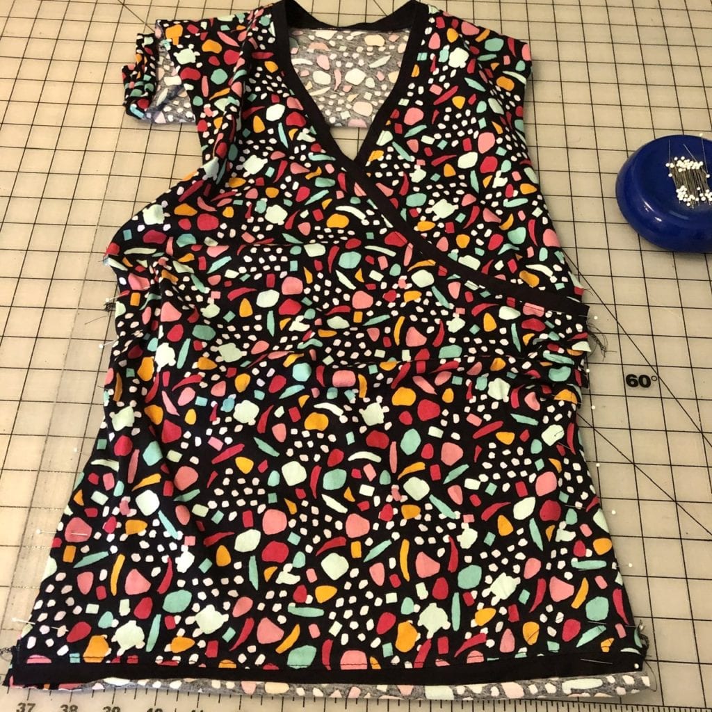 Confetti Surplice Knit Top - Fit For Art Patterns