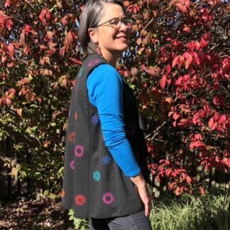 Painted Waterfall Knit Vest - Fit For Art Patterns