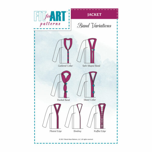 Band Variations for the Tabula Rasa Jacket - Digital - Fit For Art Patterns