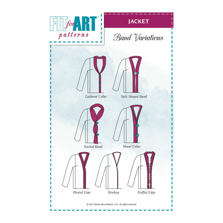 Band Variations for the Tabula Rasa Jacket - Digital - Fit For Art Patterns