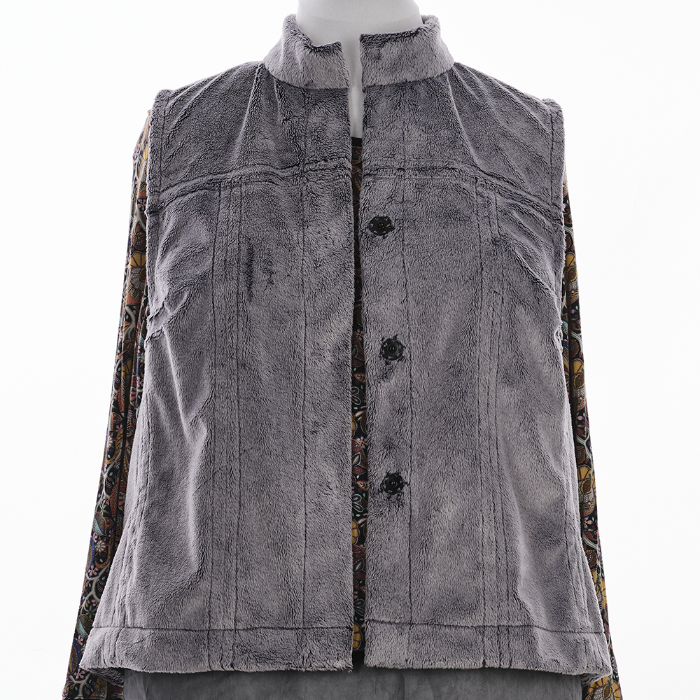 Reversible Fur Vest - Fit For Art Patterns