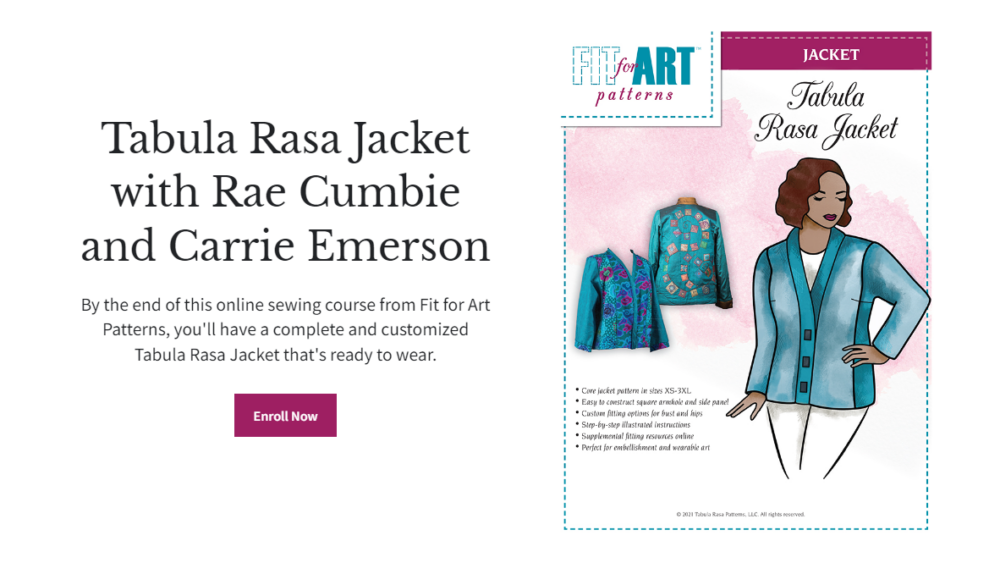 On-Demand Virtual Class from Fit for Art - Fit For Art Patterns